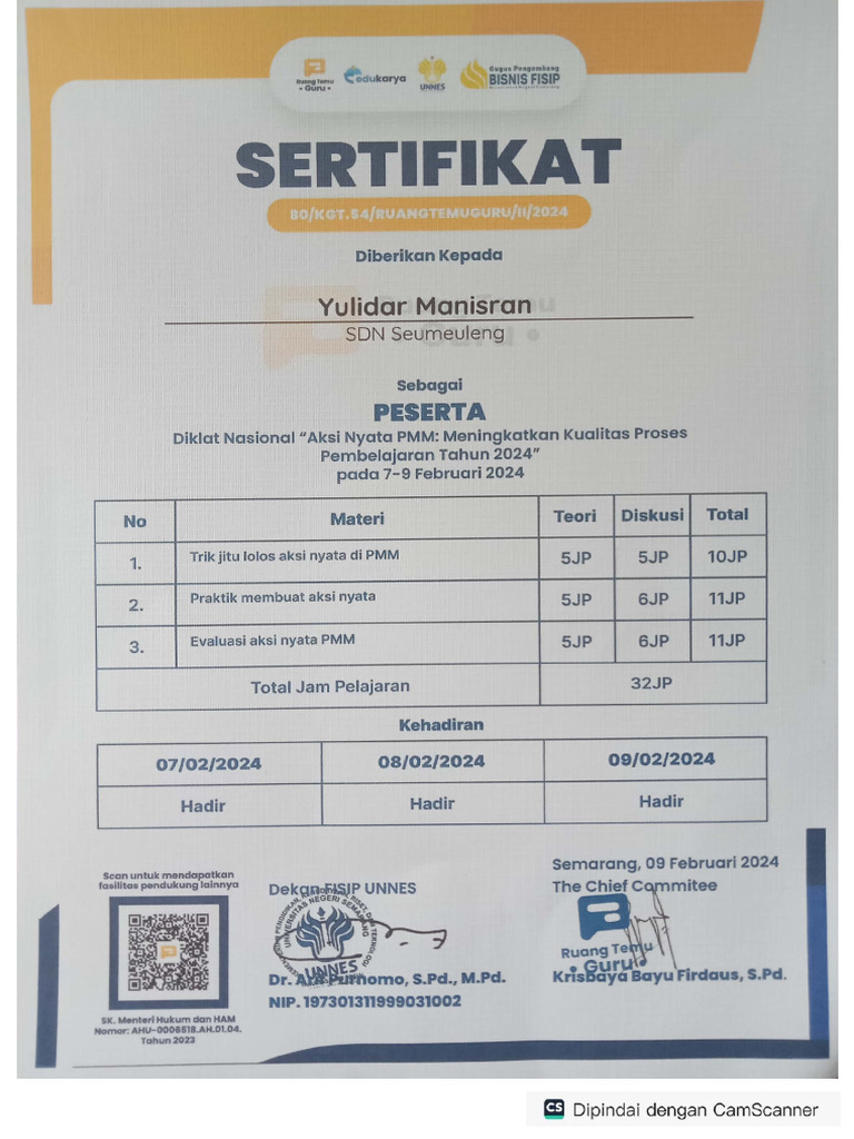 Sertifikat 4 | PDF