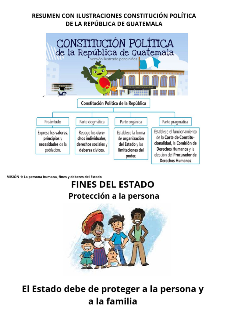 Resumen Constitución Politica De Guatemala Pdf Ministerio