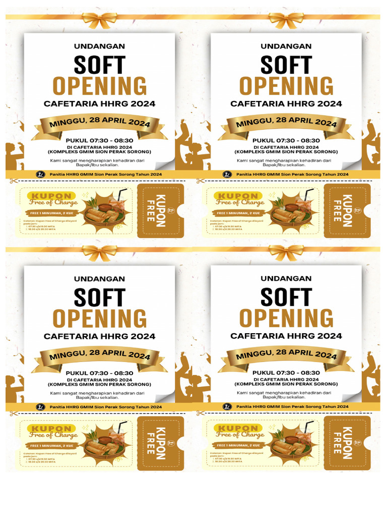 Print Undangan Soft Opening | PDF