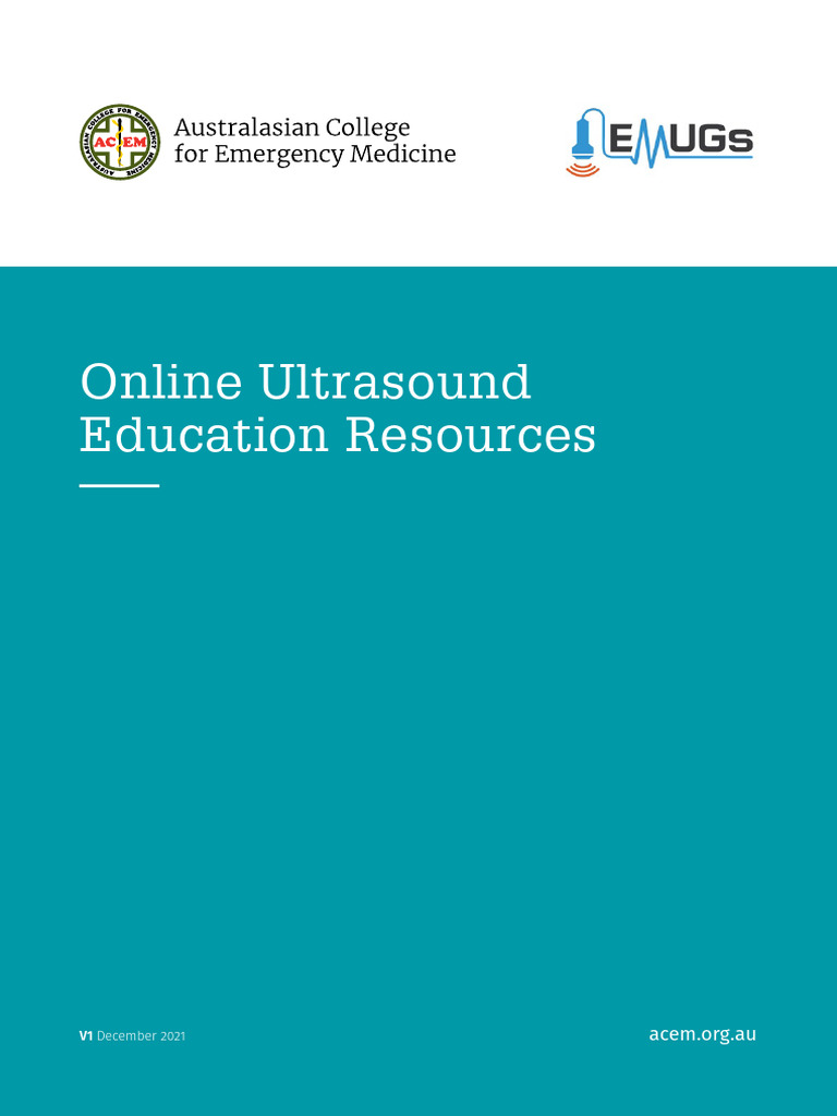 Online Ultrasound Education Resources | PDF | Physician | Medical ...
