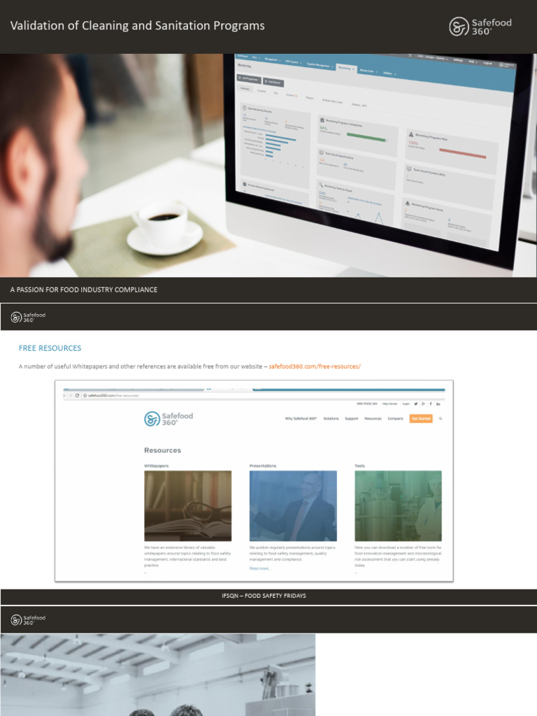 Validation Cleaning Sanitation Programs | PDF | Food Safety | Hazards