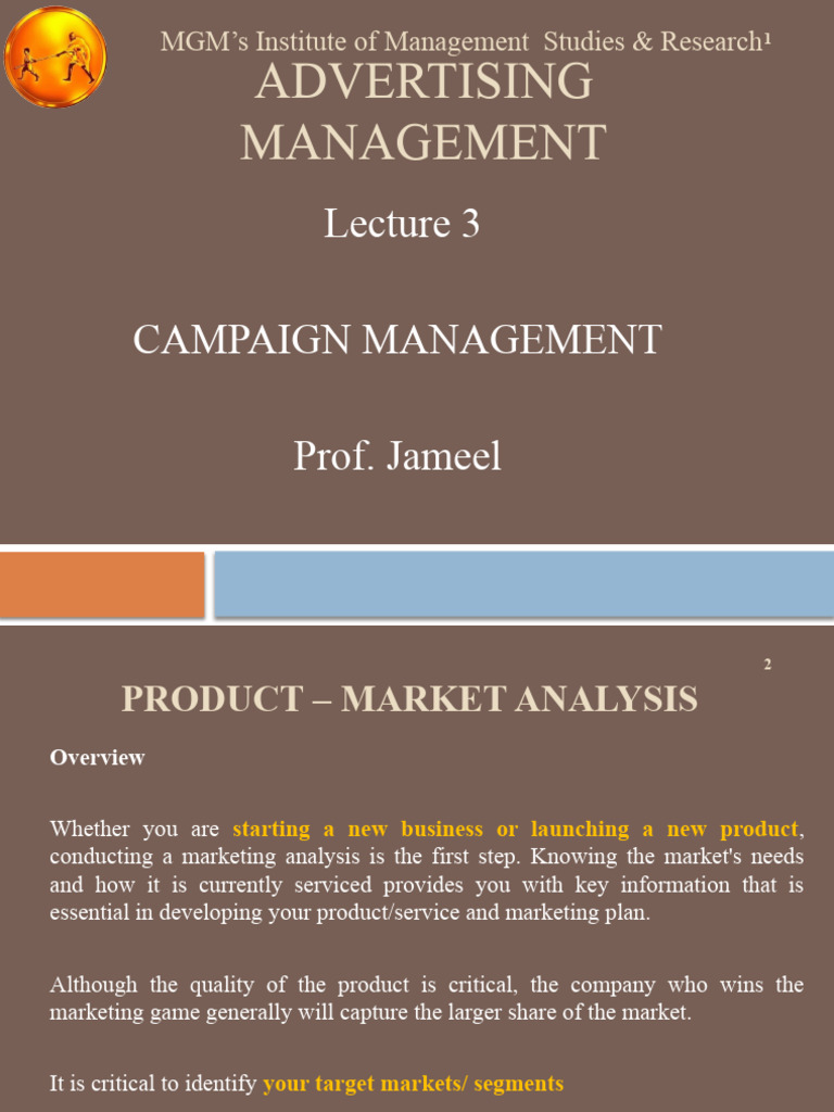 Effective Campaign Management Strategies | PDF | Advertising | Target ...