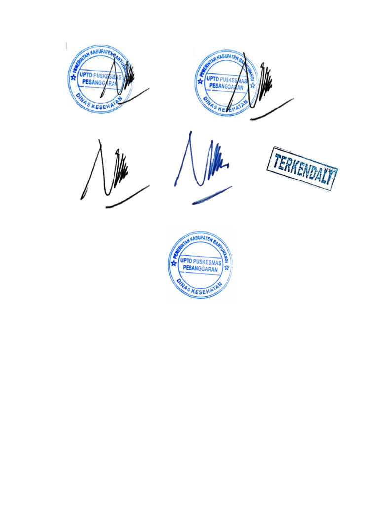 Tanda Tangan Dan Stempel Siap Copy | PDF