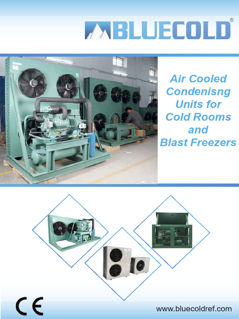 Blue Cold Air Cooled Units Overview | PDF | Heat Exchanger | Temperature