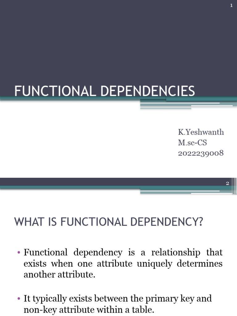 Functional Dependency | PDF | Data Model | Computer Programming