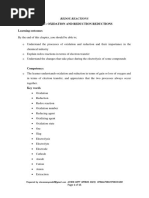 Redox Reactions - Ncert | PDF | Redox | Chemical Reactions
