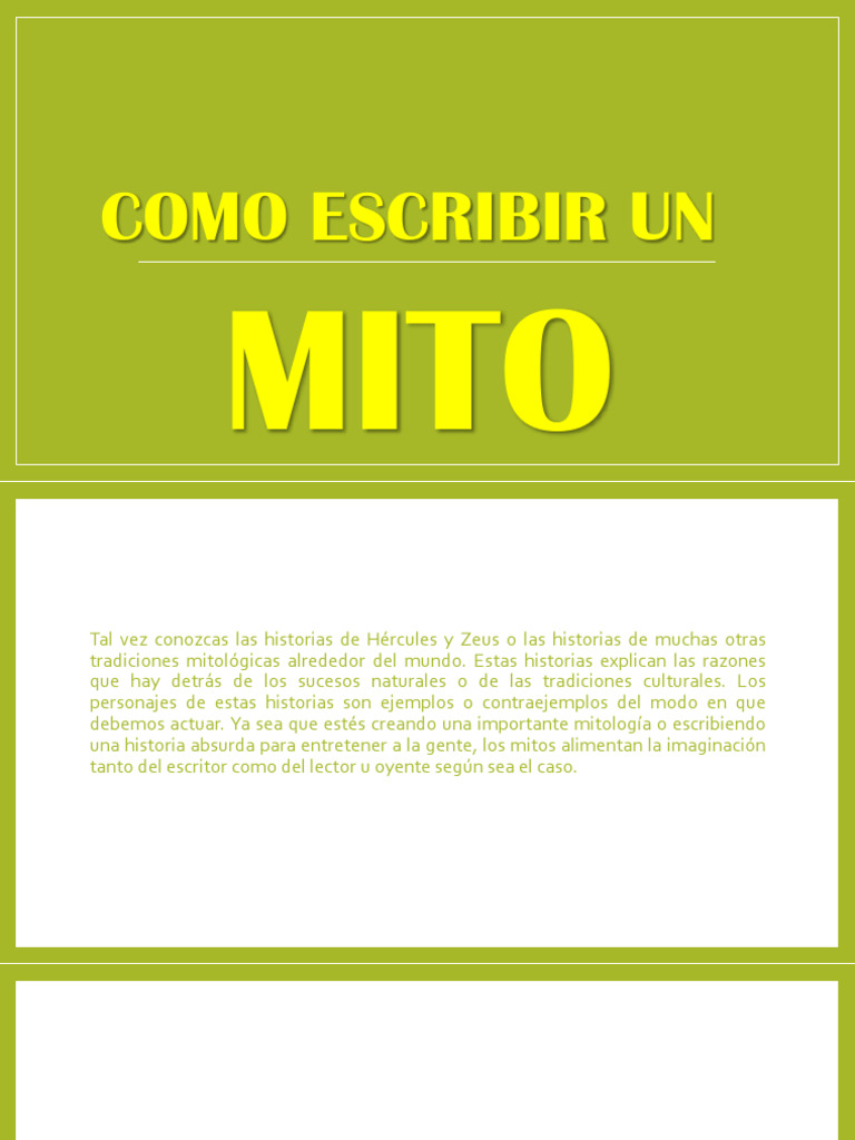 Pasos para Crear Un Mito | PDF | Nieve | Héroe