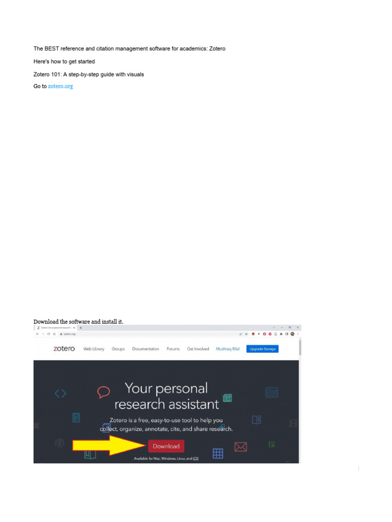 Zotero | PDF | Citation | Software Engineering
