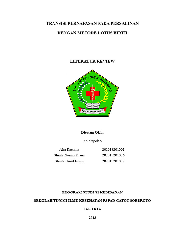 Transisi Pernafasan Pada Lotus Birth Kel.6 | PDF