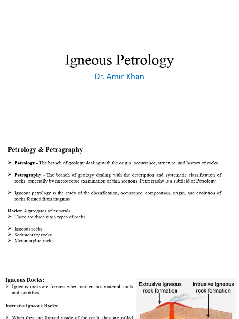 Igneous Petrology PPT Module 1 | PDF | Magma | Igneous Rock