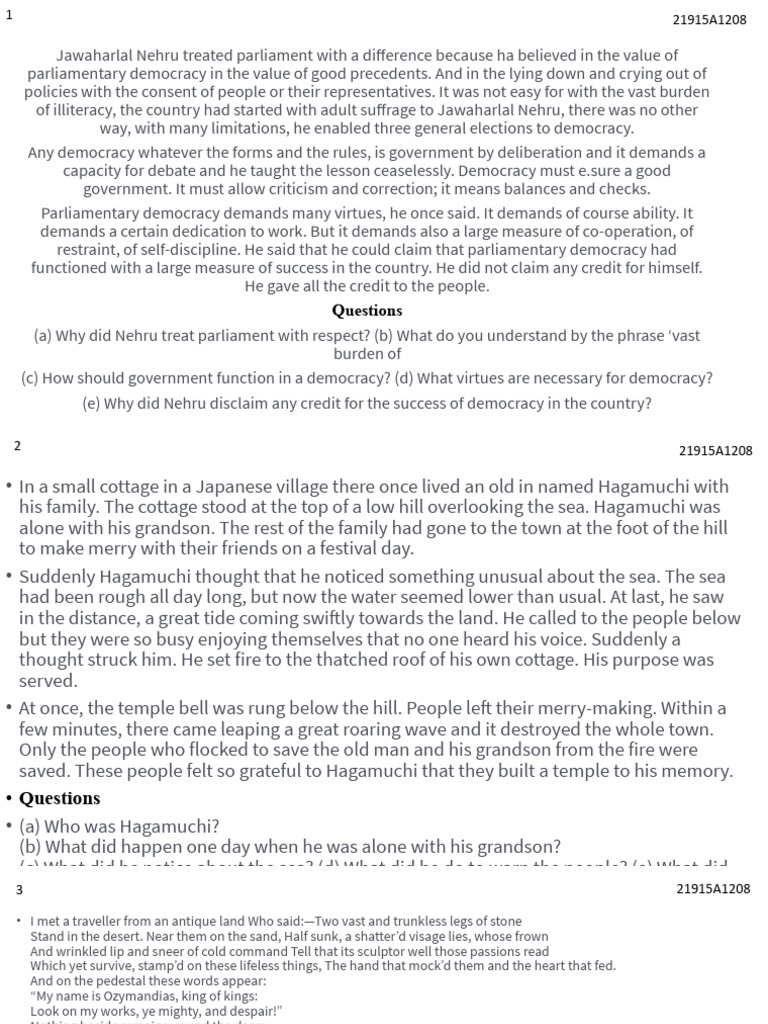 Reading Comprehension | PDF | Democracy | Political Ideologies