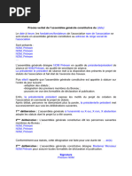 Modèle de procès-verbal de réunion | PDF