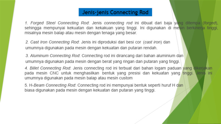 Jenis - Jenis Connecting Rod | PDF