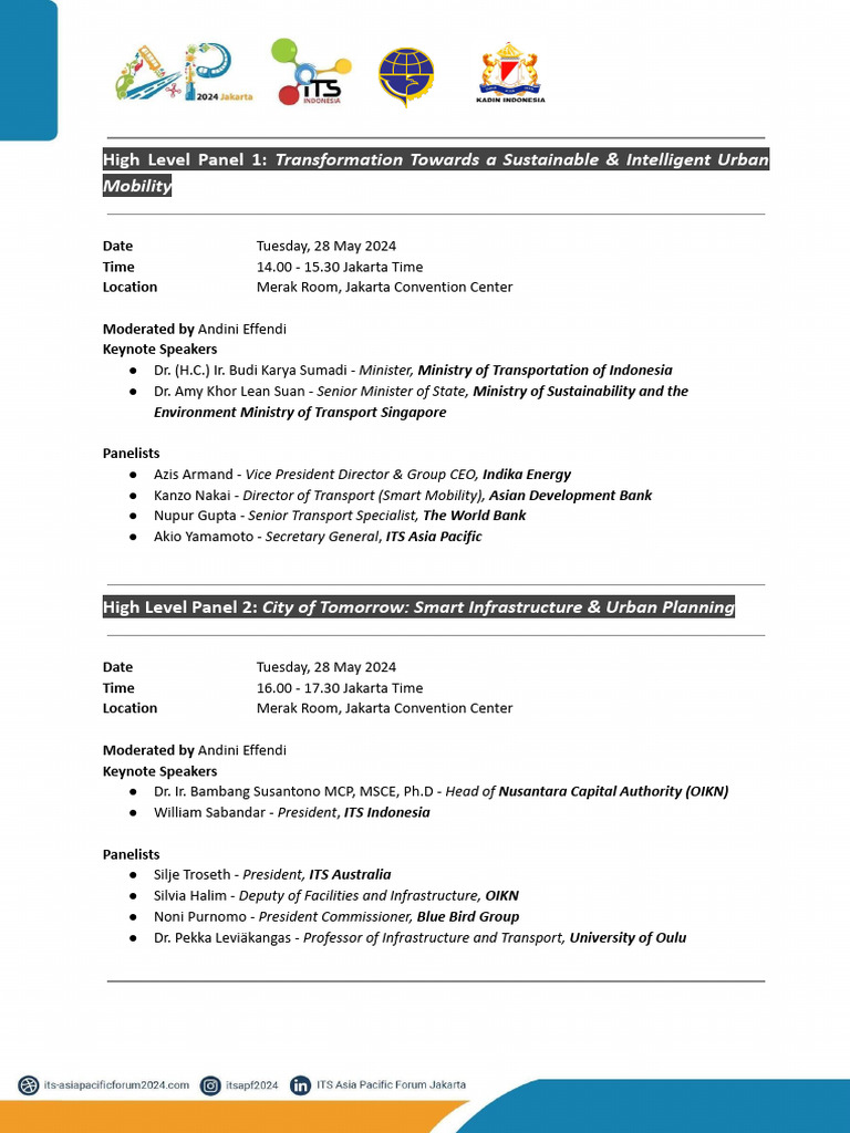 Sessions Invitation ITS APF | PDF