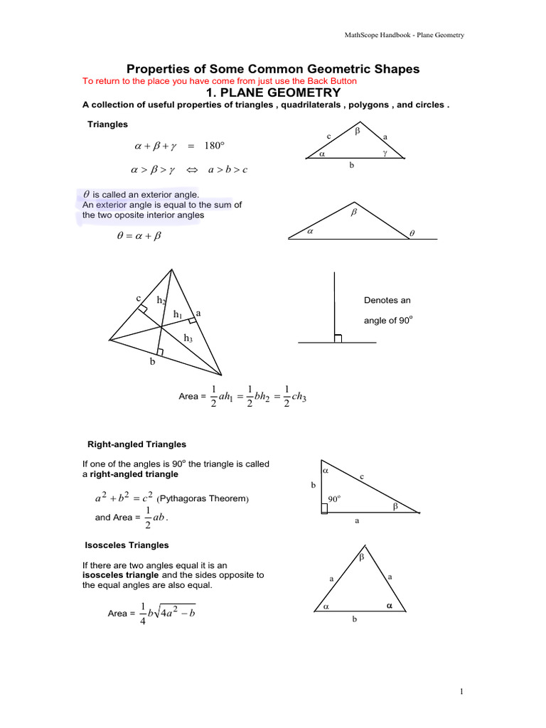 Geometric shapes | PDF