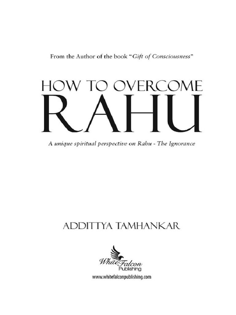 Jyotish - 2019 - Addittya Tamhankar - How To Overcome Rahu | PDF | Planets In Astrology | Hindu ...