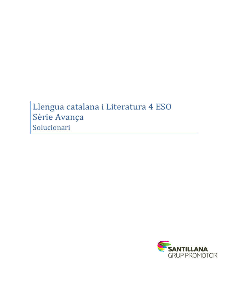Solucionari Santillana | PDF