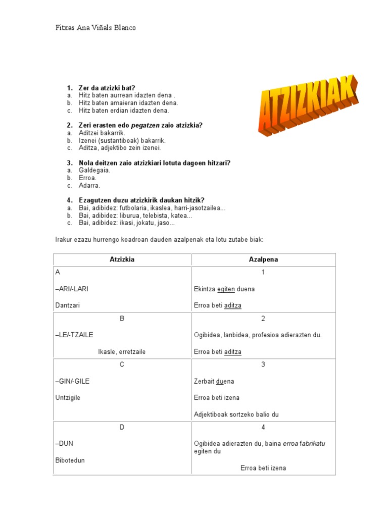 Atzizkiak | PDF