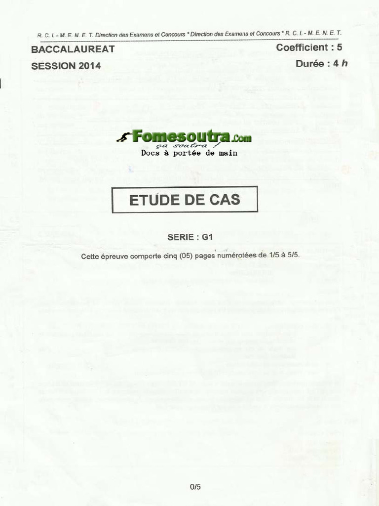 6129d6f7035a6sujet D Etude de Cas Bac g1 2014 | PDF