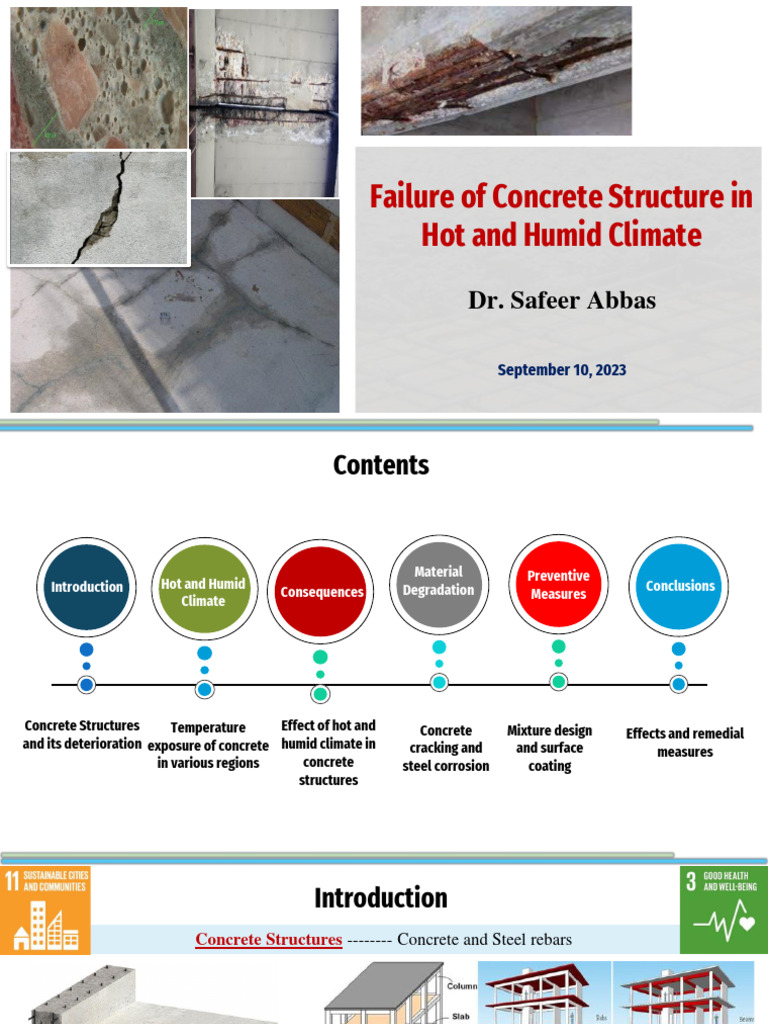 Failure of Concrete Structure in Hot and Humid Climate | PDF | Concrete ...