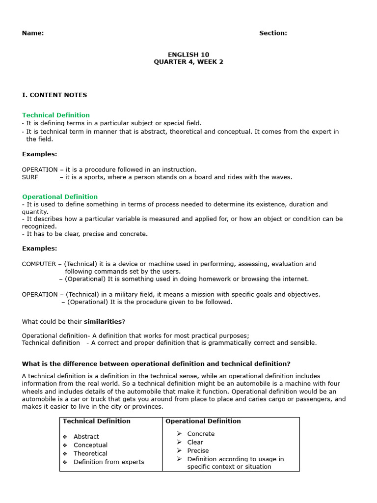 ENGLISH-MODULE-WEEK-2 | PDF | Definition | Cognition ENGLISH-MODULE-WEEK-2 | PDF | Definition | Cognition