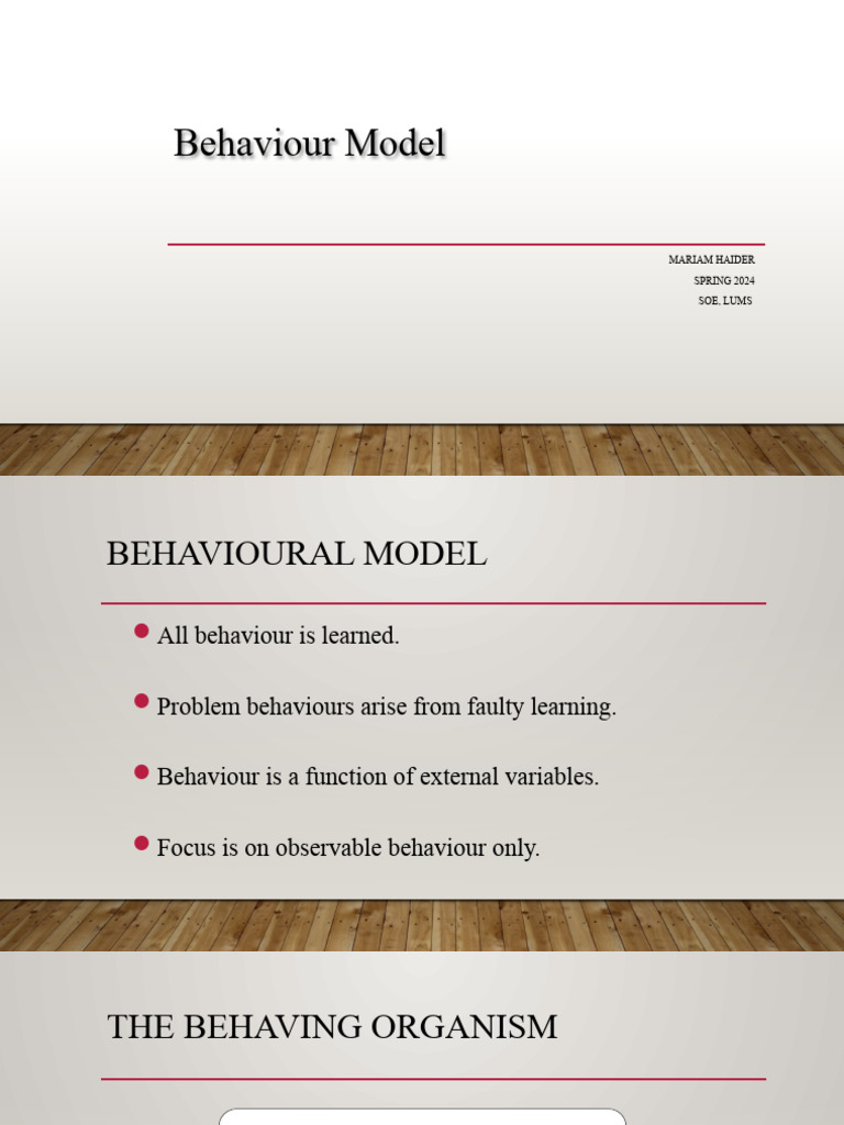 Behaviour Model | PDF | Classical Conditioning | Reinforcement