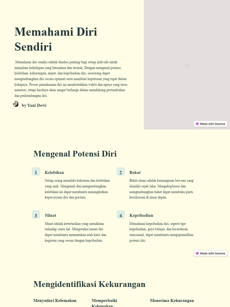 Memahami Diri Sendiri | PDF | Pengembangan Diri