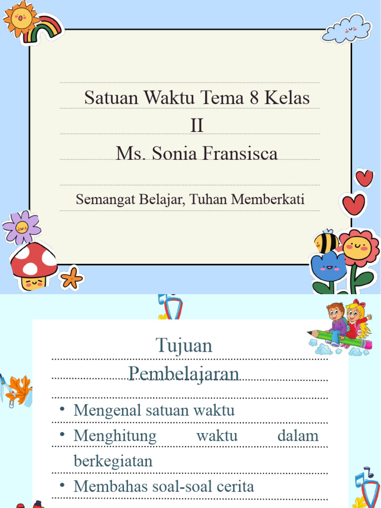 Materi Satuan Waktu Kelas 2 SD | PDF