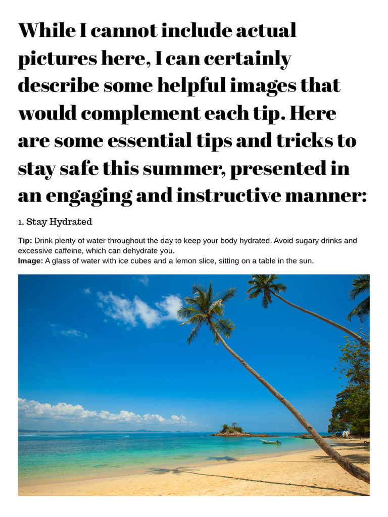 Summer Ready With Tips | PDF | Wellness | Lifestyle