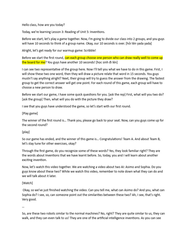 script-esl2 | PDF | Artificial Intelligence | Intelligence (AI) & Semantics