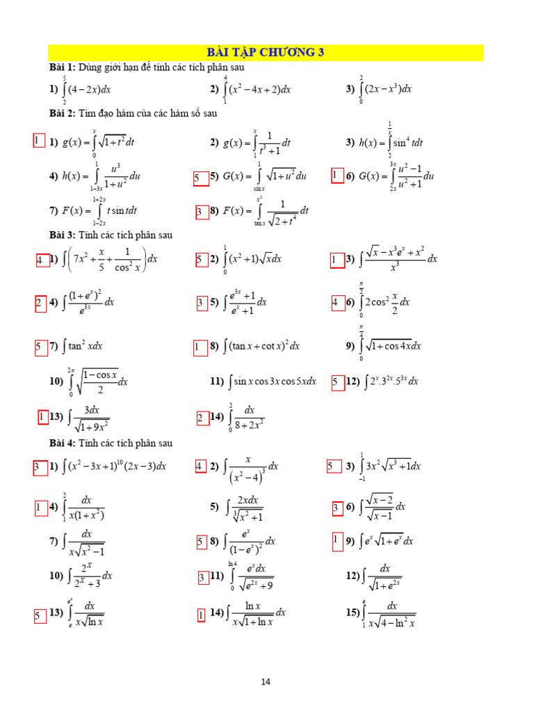 Giaitich1 Chuong3 2021 SV BT | PDF