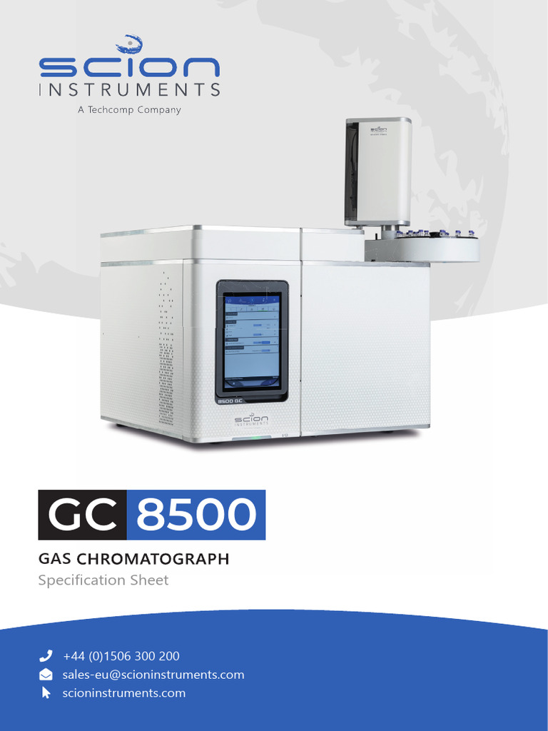 Scion Gc8500 Spec-Sheet Stg05 | PDF | Chromatography | Gas Chromatography