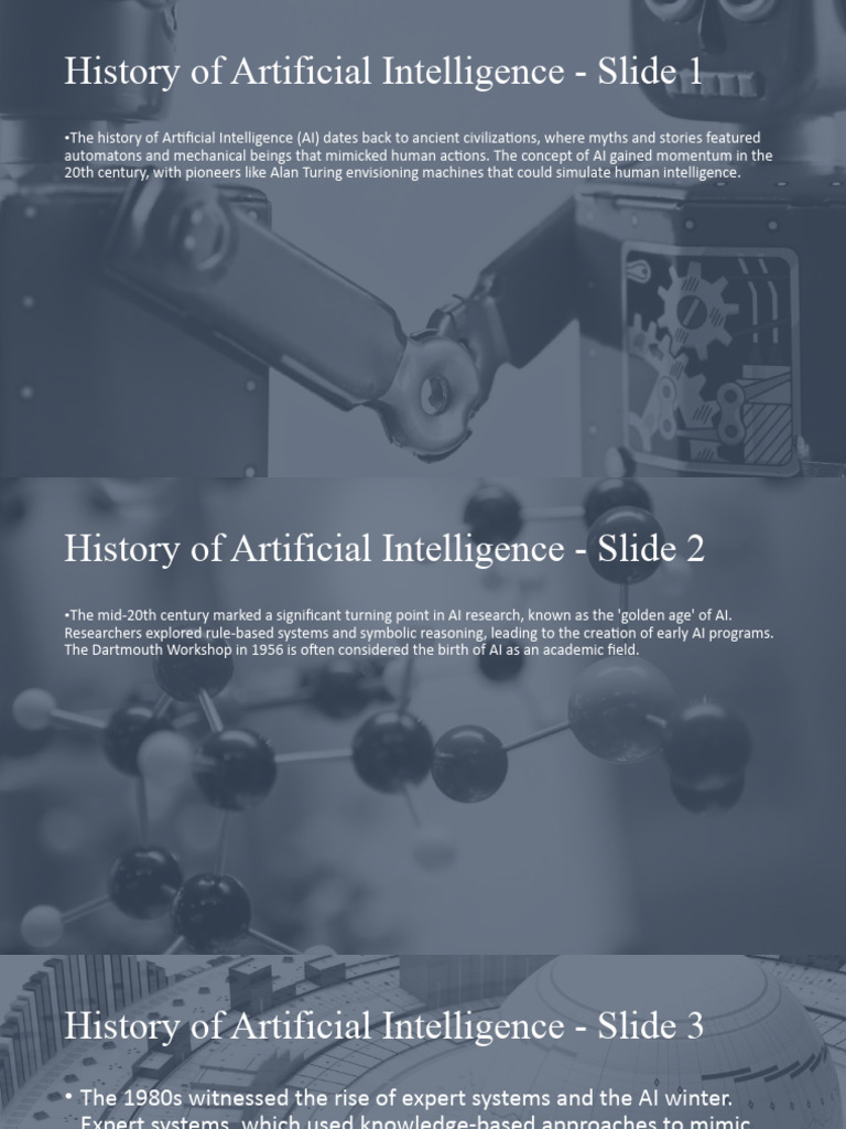 Evolution of Artificial Intelligence History | PDF | Computers