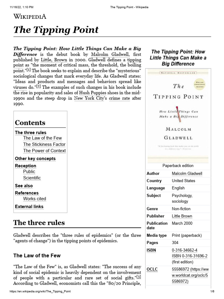 The Tipping Point | PDF
