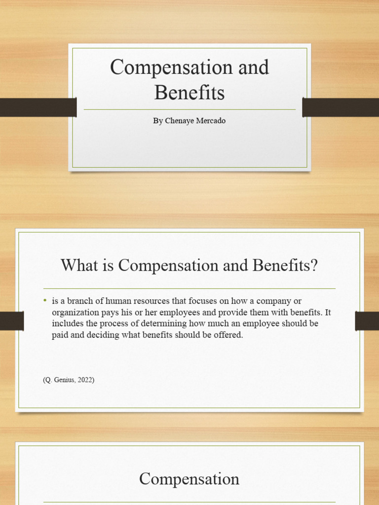 Employee Compensation and Benefits Overview | PDF | Employee Benefits ...