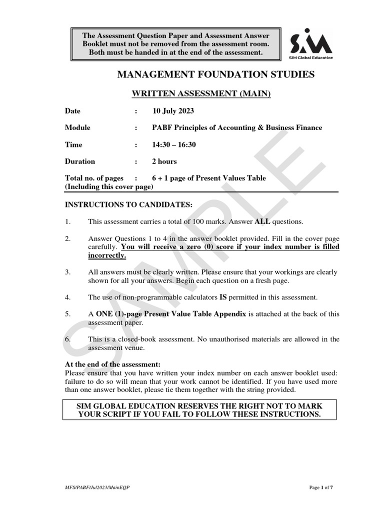 2313 - MFS - PABF - Main EQP v1 | PDF | Expense | Banks