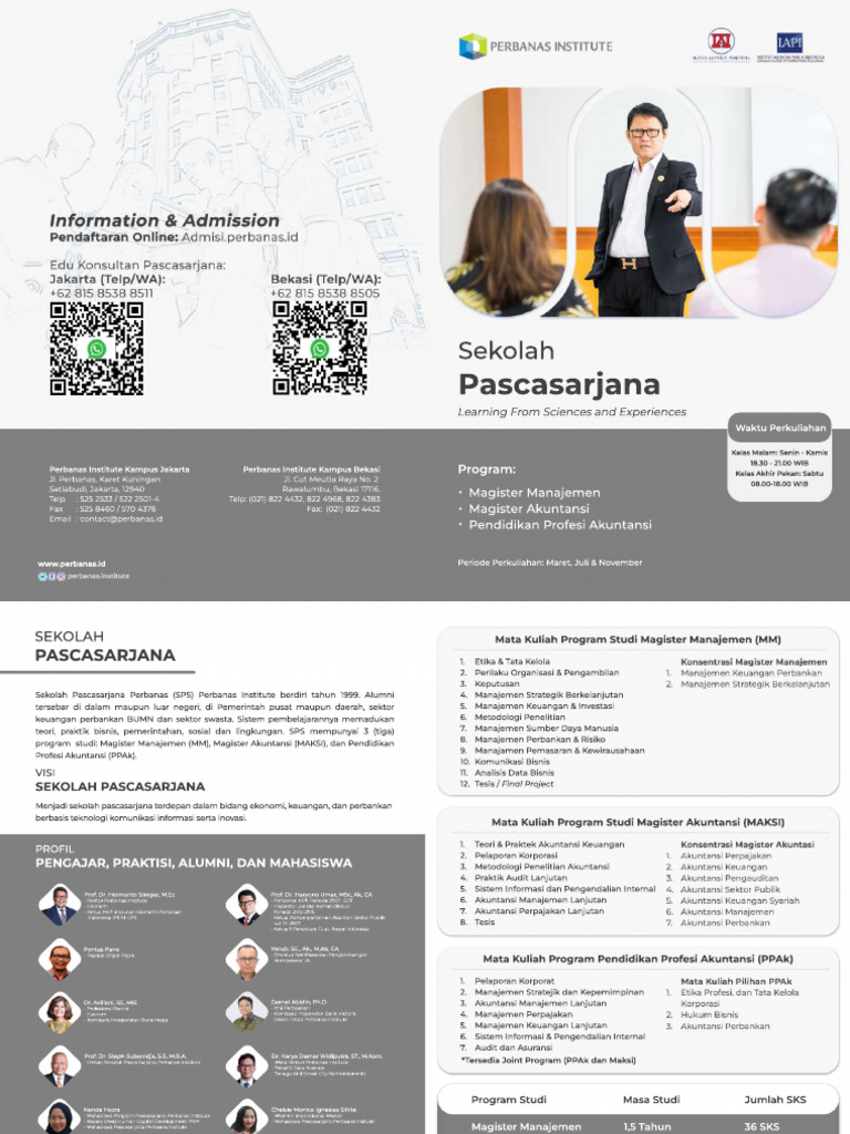 Jadwal & Program Pascasarjana | PDF