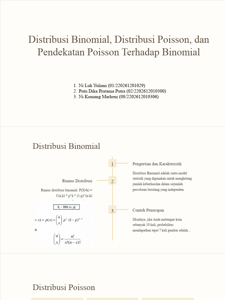 Distribusi Binomial & Poisson | PDF