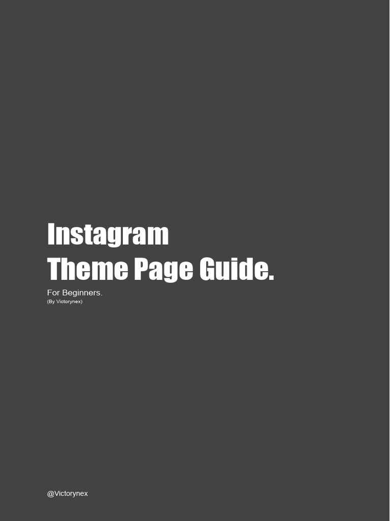 Instagram Theme Page Business Guide | PDF | Search Engine Optimization ...