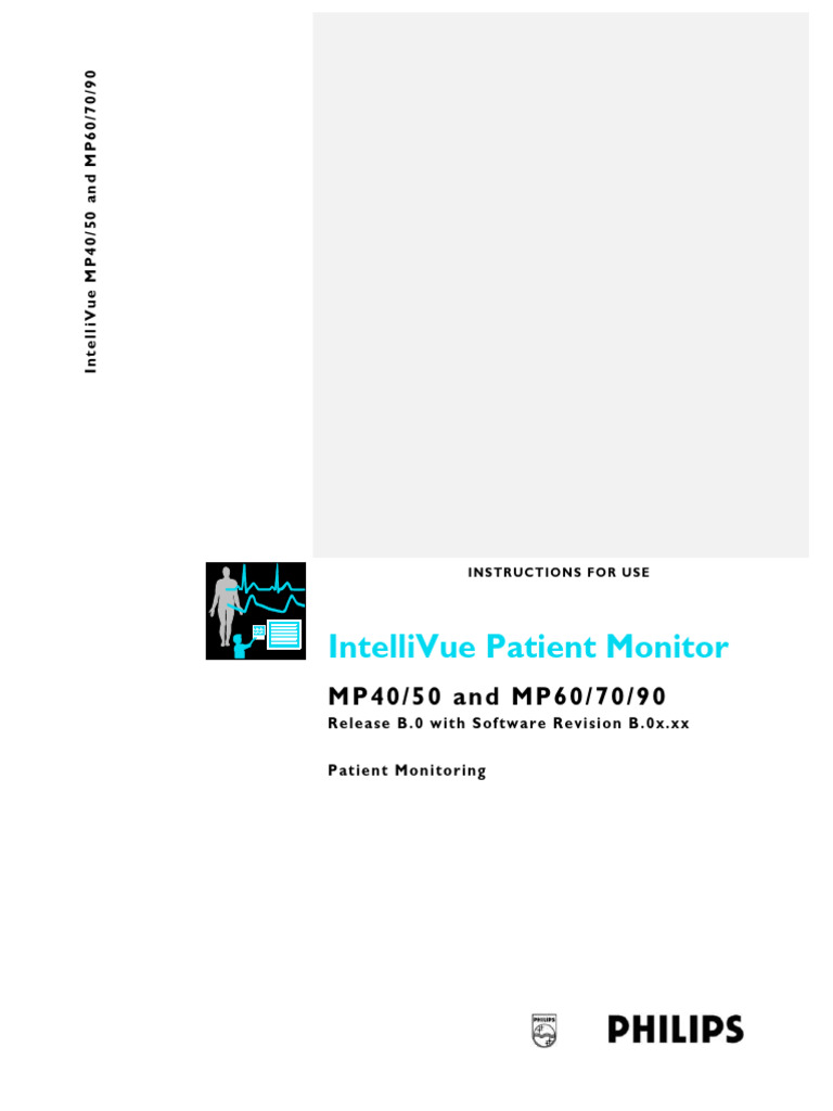 Philips IntelliVue MP60 Manual | PDF | Electrocardiography | Monitoring ...
