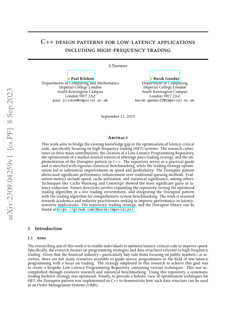 C++ HFT | PDF | Cpu Cache | Field Programmable Gate Array