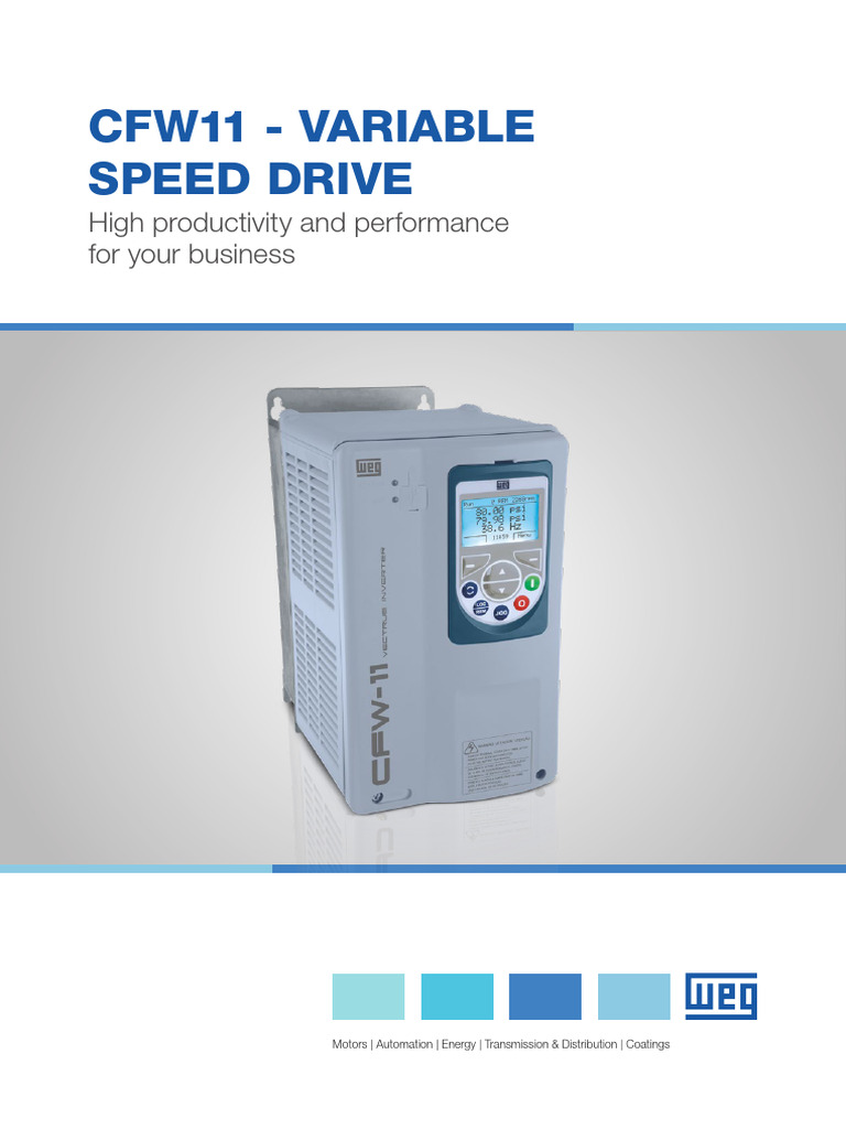 WEG CFW11 Brochure 50019076 En | PDF | Electric Motor | Power Inverter