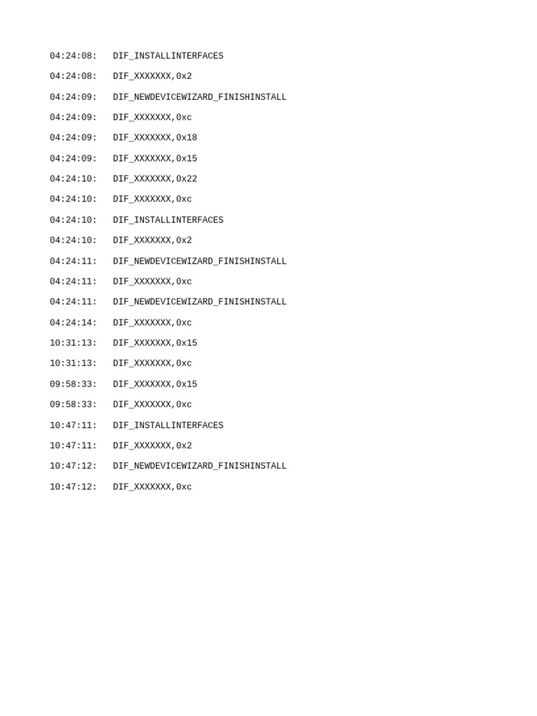 Install Log | PDF