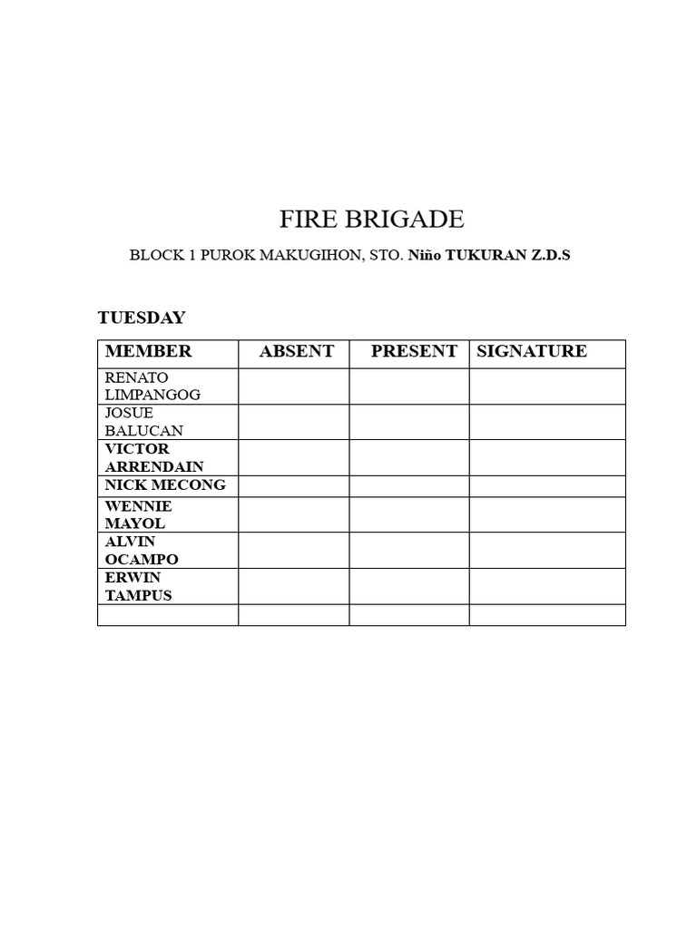Fire Brigade | PDF