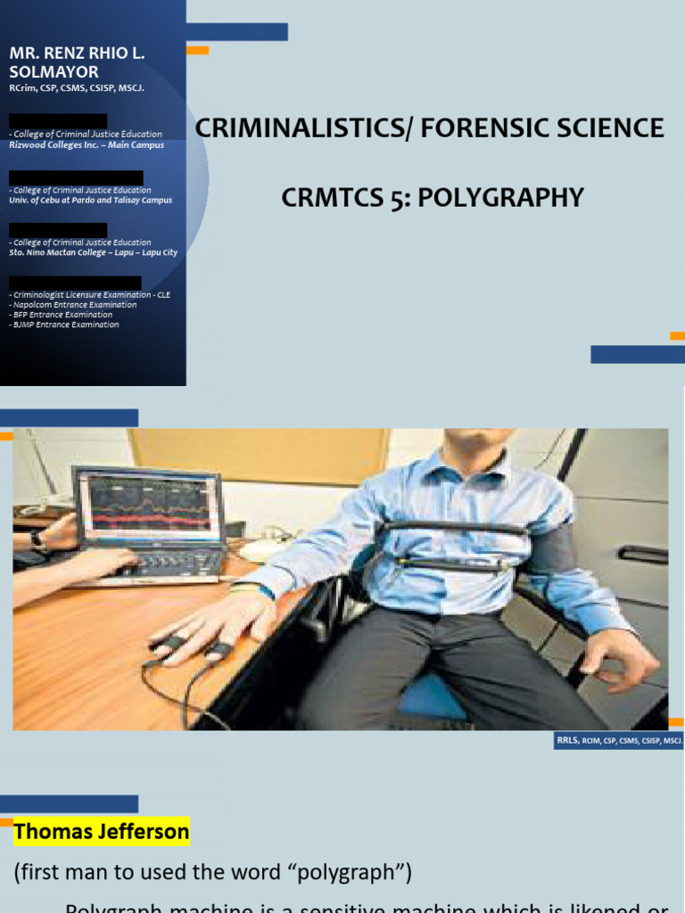 Understanding Polygraphy in Forensic Science | PDF | Autonomic Nervous ...