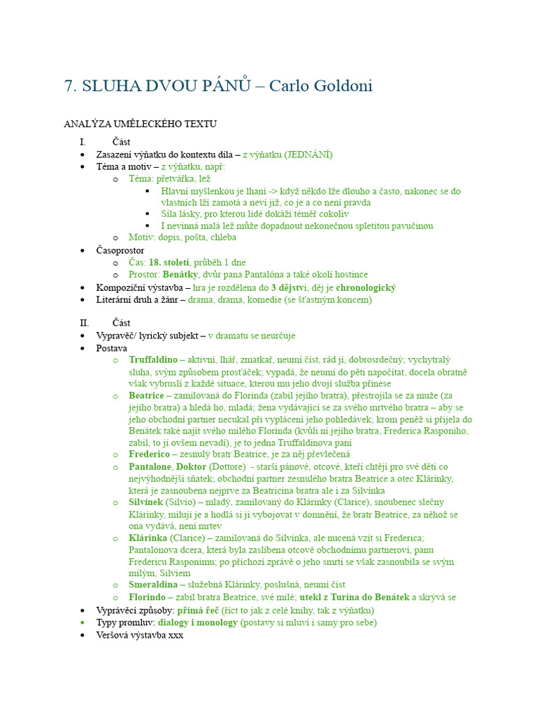 7) Sluha Dvou Pánů | PDF