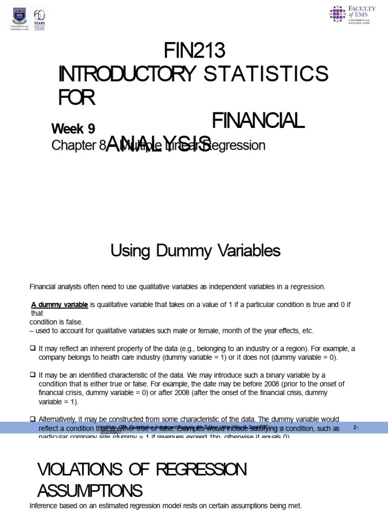 Lecture 2 | PDF | Autocorrelation | Linear Regression