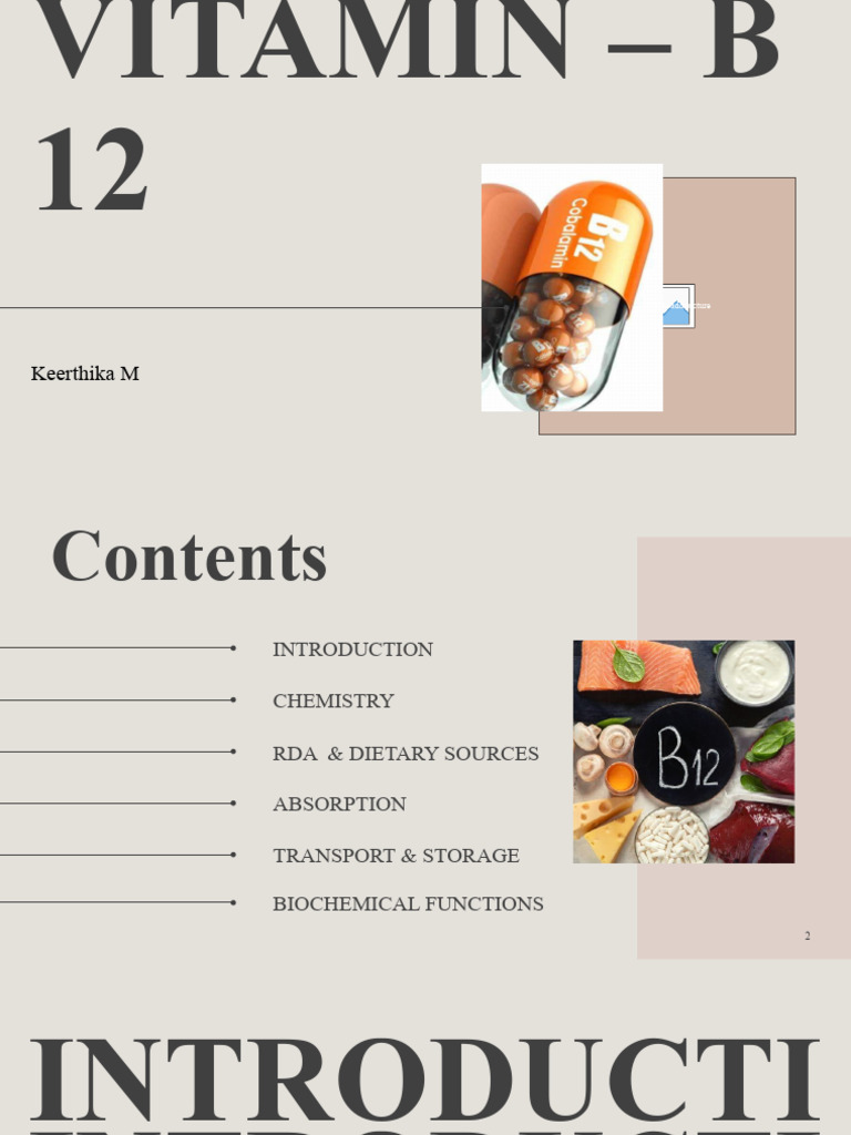 Vitamin - B 12 | PDF | Vitamin B12 | Methionine