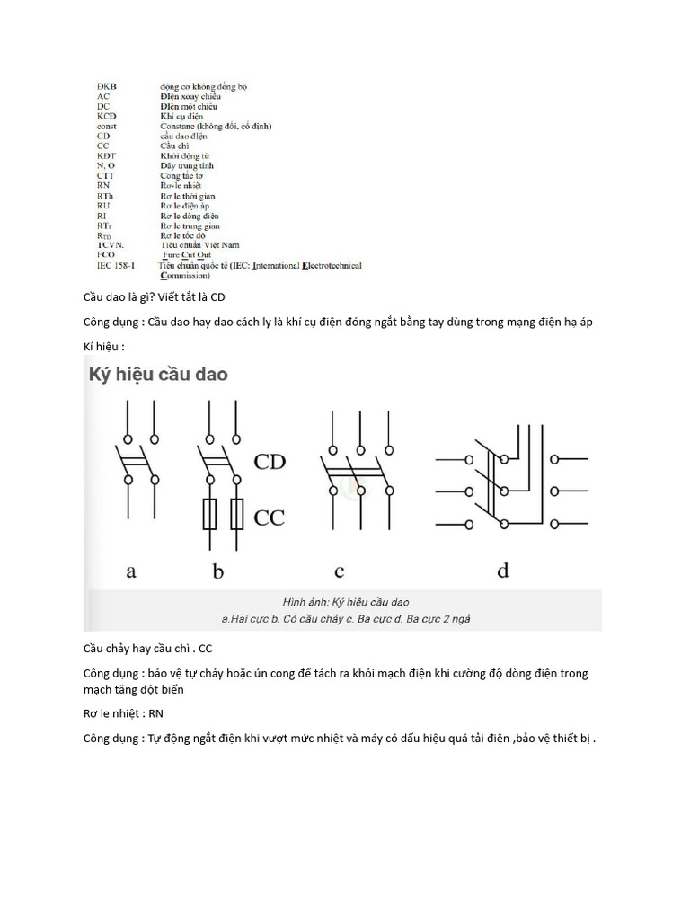 Cầu Dao Là Gì 1 | PDF