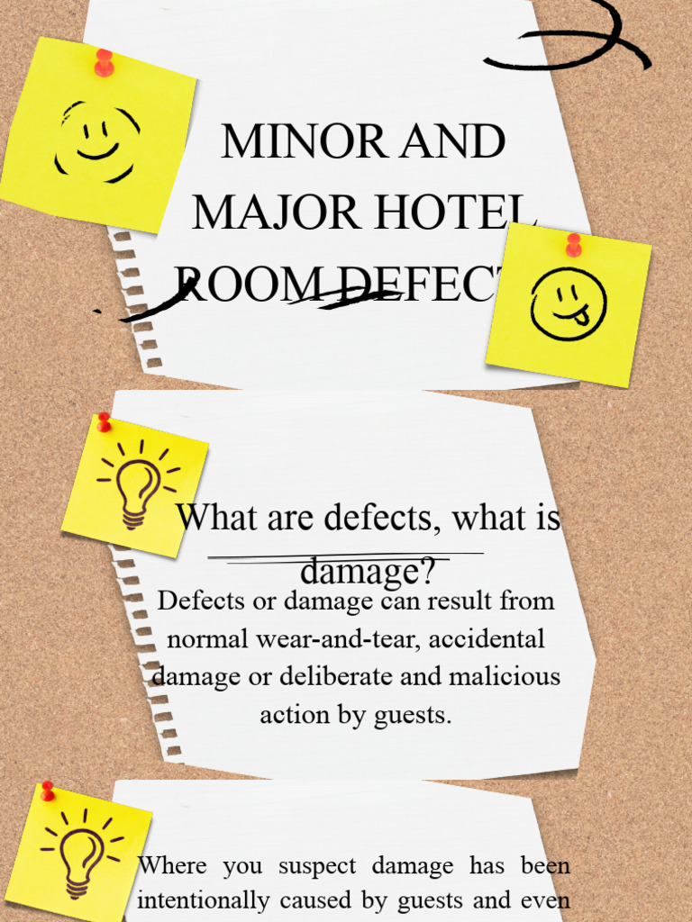 Hotel Room Defects and Maintenance Guide | PDF | Building Engineering